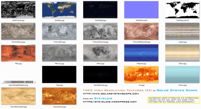 Solar System Reborn Planet Textures 3D Model Solar System All